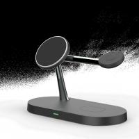 China 15W 5-in-1 Zinc Alloy Wireless Charger With Multiple Safety Protection for sale