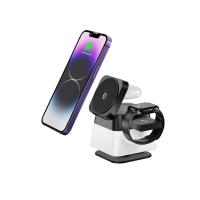 China 4-in-1 Rotational Wireless Charging Station with RGB Light for sale