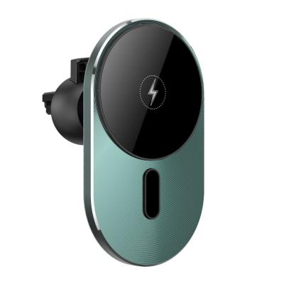 China Powerful Wireless Car Charger for Air Vent Mounting with Toughened Glass Surface for sale