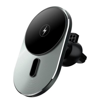 China Air vent mounting 15W Wireless Car Charger with Safety Protection for sale
