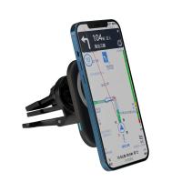 China 15W Magnetic Wireless Car Charger Air Vent Mounting with ABS Silicone Gel Material for sale