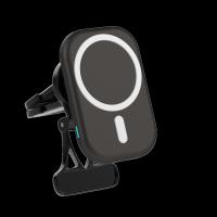 China 15W Magnetic Wireless Car Charger Air Vent Mounting with ABS Silicone Gel Material for sale