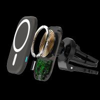 China Magnetic Absorption Car Wireless Charger 5W-15W Adaptive Charging With Safety Protection for sale