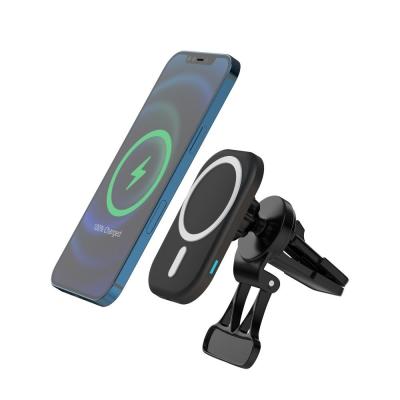 China 15W Charging Power Magnetic Wireless Charger with Powerful Attraction Compatible with Most Smart Phones for sale