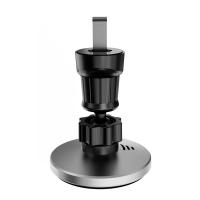 China Magnetic 15W Max Air Vent Wireless Car Charger Silver/Grey for Qi Phones for sale
