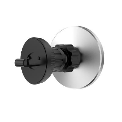 China Magnetic 15W Max Air Vent Wireless Car Charger Silver/Grey for Qi Phones for sale