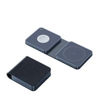 China Foldable Magnetic Wireless Travel Charger for Apple Devices for sale