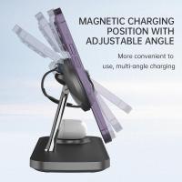 China QI2 All In 1  Magnetic 15W Fast Wireless Charger For Phone Watches Earphone for sale