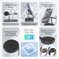 China ABS Zinc Alloy Magnetic Wireless Charger Output 5W/7.5W/10W/15W For IPhone12/13/14/15 for sale