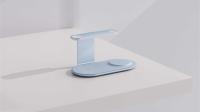 China Aluminum Alloy 3-in-1 Night Light Wireless Charger Stand with 15W/10W/7.5W 5W Output for sale