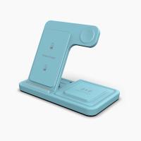 China 15W 3 In 1 Double-Coil Magnetic Wireless Charger 155*142*18mm High Quality ABS for sale