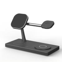 China White And Black All-In-1 Magnetic Wireless Charger Support PD&QC3.0 for sale