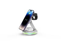 China Four In One 15w Multifunctional Wireless Charger Abs Acrylic Materia for sale