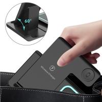 China Black Travel Wireless Charger For Phone Earphone Watch Overvoltage Protection for sale