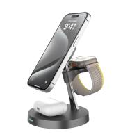 China T269D 4 In 1 Fast Magnetic Wireless Charging Station For IPhone16/15/13/14 Stand for apple samsung watches for sale