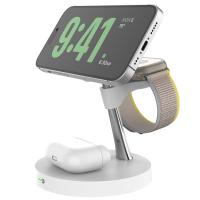 China T269D 4 In 1 Fast Magnetic Wireless Charging Station For IPhone16/15/13/14 Stand for apple samsung watches for sale
