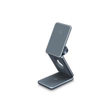 China AK09 Fodable 3 In 1 Charging Station For Multiple Apple Devices, Magnetic Wireless Charger Station For Iphone 16 for sale