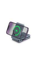 China AK09 Fodable 3 In 1 Charging Station For Multiple Apple Devices, Magnetic Wireless Charger Station For Iphone 16 for sale