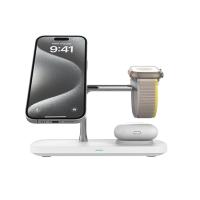China All In One Qi Magnetic Portable Wireless Charger Fast Charger White And Black for sale