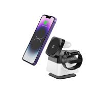 China 9v 2a Black White Abs Acrylic Bracket Wireless Charger For Phone/Earphone/Watch for sale