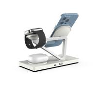 China 5 In 1 Magnetic Wireless Charging With Night Lamp 2w ABS Material White And Black for sale