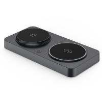 China Folding 3 In 1 Travel Wireless Charger with lighing design 1w for charging phone iwatch earphone for sale