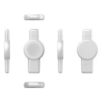 China 15g Net Weight Smart Watch Wireless Charger White/Black Compatible with Iwatch Samsung Watch Charging for sale