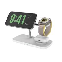 China Black And White QI2 All In 1 Foldable Wireless Charger For Iphone Iwatch Earphone for sale