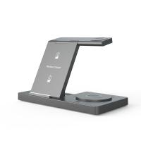 China 255g Weight Portable Wireless Charger With Night Light 2w 170*153*16mm Size For Iphone for sale
