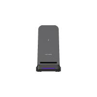 China 5W Max Power Compact Wireless Charger For Headphone Charging In Black White Purple Gray for sale