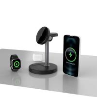 China S11 3 in 1 Magnetic Wireless Charging Stand with Adjustable Charging Angle and USB Type-C Input Interface for sale