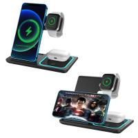 China Charging Efficiency >73% 3 In 1 Wireless Charger Plastic Acrylic Lens Material for sale