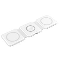 China white black 3 In 1 Foldable Wireless Charger Supports Iphone Iwatch Airpods Earphones for sale