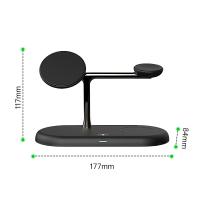 China abs zinc alloy material 7 In 1 Magnetic  Wireless Charger Transmission distance charging distance ≤ 8mm for sale