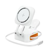 China Black And White Desktop AII In One Wireless Charger ABS PC Zinc Alloy Material Expansion Line Length 0.8M for sale