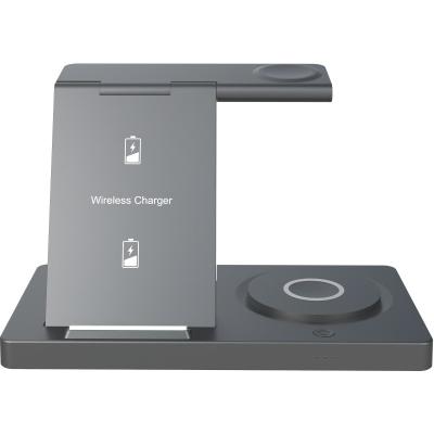 China 5 In 1 Foldable Wireless Charger Supports Samsung Apple Watch Charging Distance ≤ 8mm for sale