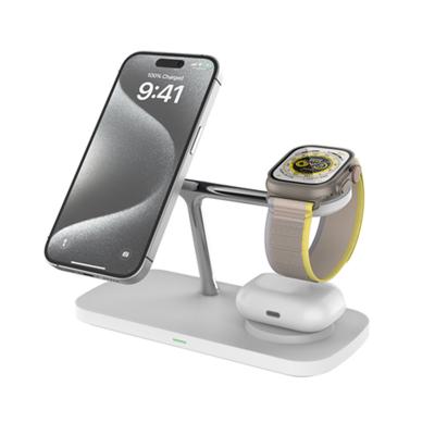 China 2025 New Wireless Charger T255 Fast Charger 15W/10W Support a series of Iphone and Iwatch for sale