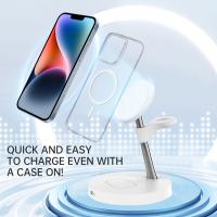 China Folding Wireless Charger T269D Support 15W/10W Fast Charger With Night Lamp suit for the iwatch and samsung watch for sale