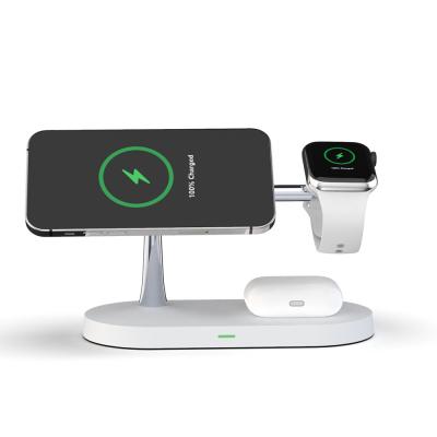 China Industrial Magnetic Wireless Charger T268 Portable desktop Charger With Night light Three charging positions for sale