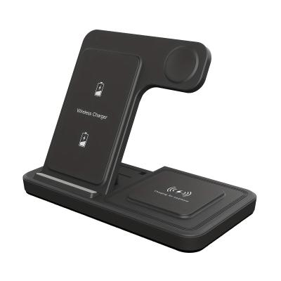 China T258 Wireless Fast Charger 5-In1 Folding Charger Support 15W/10W/7.5W/5W With Night Light Dual Coil-Charger for sale