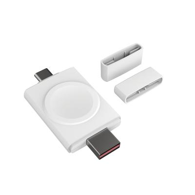 China Customizable T316 Apple And Samsung watch charger ABS Dual interface portable charger for sale
