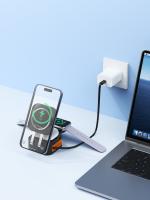 China 15W CYJ-10 Desktop Portable Wireless Fast Charger Magetic Charger With Indicator Light Intelligent Charger for sale