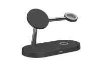 China 4 In 1 Wireless Fast Charger T68C 15W/10W Industrial Mobile Phone Charger Support Apple and Samsung Charging Bracket for sale