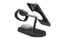 China 4 In 1 Wireless Fast Charger T68C 15W/10W Industrial Mobile Phone Charger Support Apple and Samsung Charging Bracket for sale
