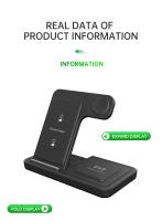China T288 15w/10w Dual Interface Wireless Fast Charger Stand for iPhone and Samsung 2025 Mobile Phone Charging Bracket for sale