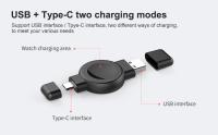 China 2025 Latest X512 Apple And Samsung Charger Dual Interface Watch Charger USB/Type-C Charger for sale
