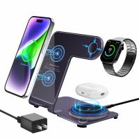 China 2025 New Y91 Mobile Phone Bracket 15W/10W Wireless Charger Support For Charging Apple And Samsung Products Stand for sale