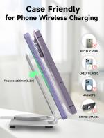 China 2025 New Y91 Mobile Phone Bracket 15W/10W Wireless Charger Support For Charging Apple And Samsung Products Stand for sale