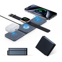 China 2025 New 3 In 1 Wireless Fast Charger Mobile Phone Foldable Support Apple And Samsung Charging for sale