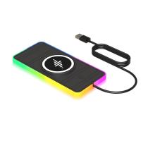 China 2025 A8X Magnetic Suction 15W/10W Car Charger With Ambient Light For Apple And Samsung Phones Charging for sale